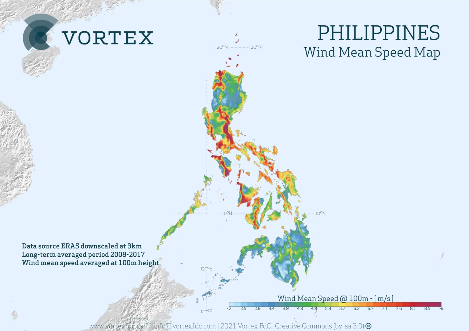 Philippines Wind Map - VORTEX