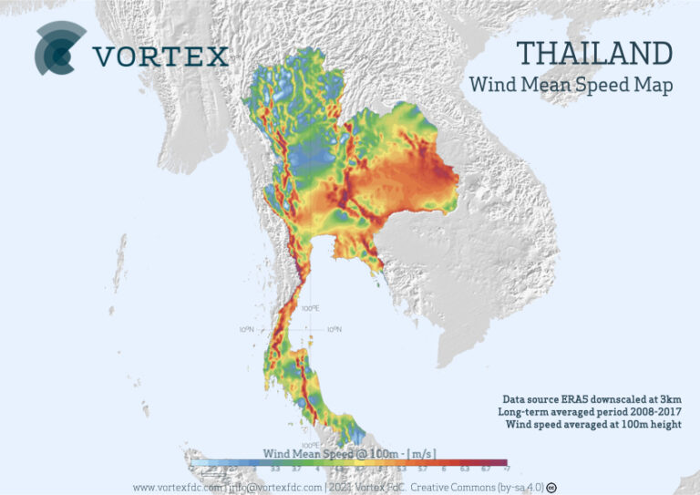 Thailand Wind Map - VORTEX